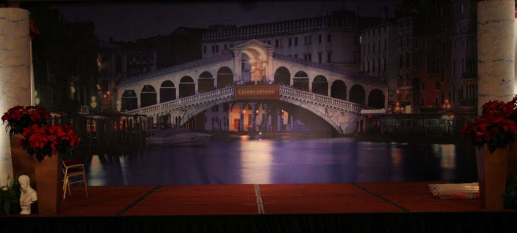 Venetian Theme Party Stage Background - InnovativEvents Corporate
